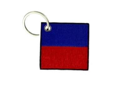 Porte cle cles clef brode patch ecusson drapeau maritine lettre E ECHO ...
