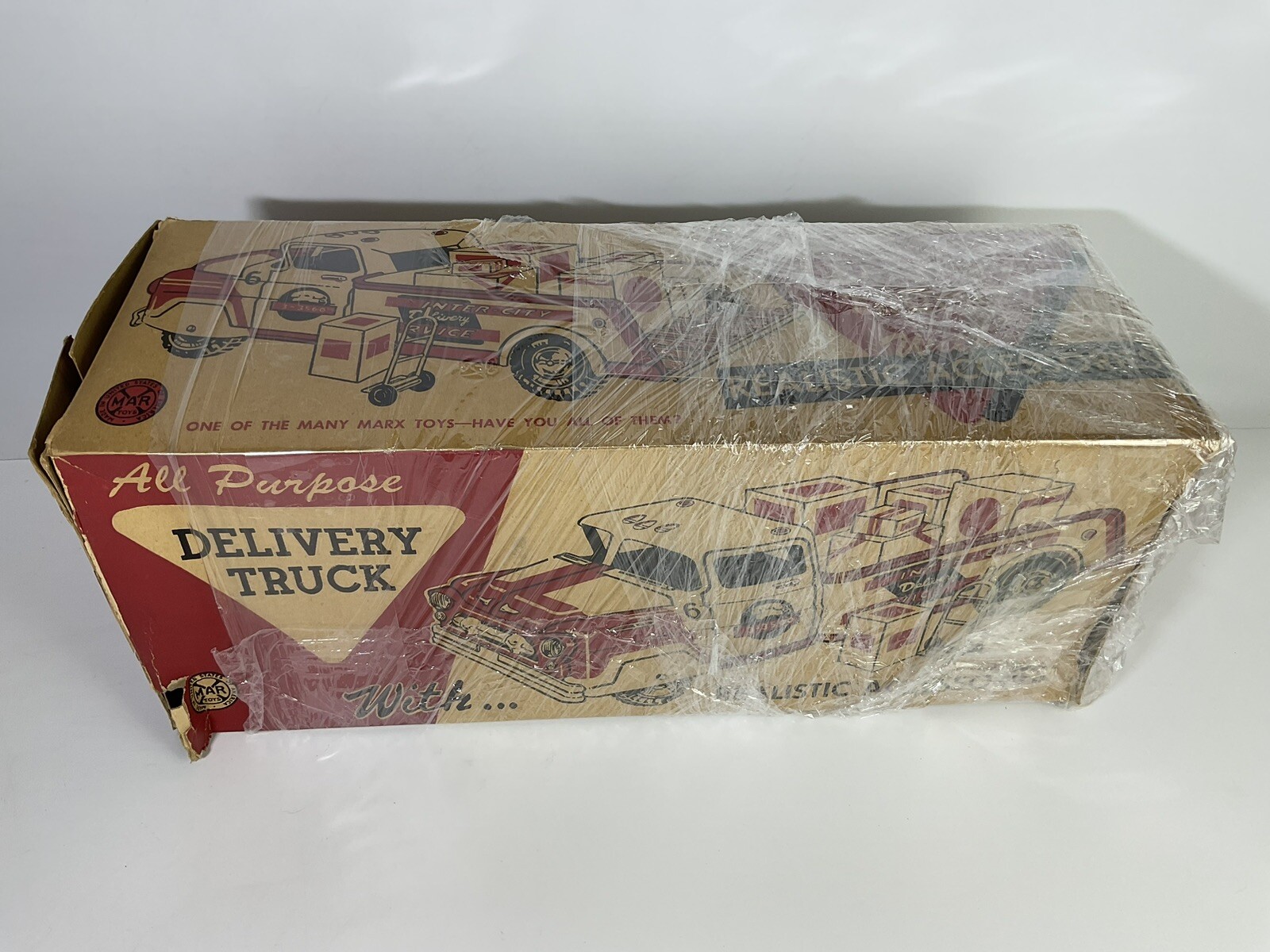 Marx Inter-City Delivery Service Grants Litho Steel Truck 16” W/ Orig ...