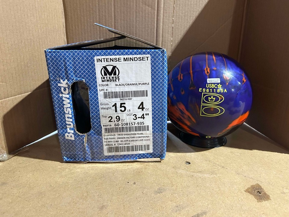 NEW 15LB Brunswick Intense Mindset Bowling Ball 185A | eBay