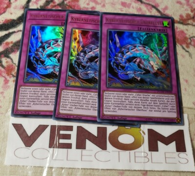 3x (M/NM) *GERMAN* Cybernetic Overflow DUOV-EN100 Ultra Rare 1st ...