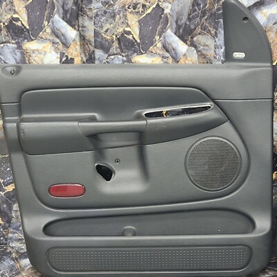 🔥02-05 Dodge RAM Interior Door Panel Front LEFT Driver Side BLACK auto ...