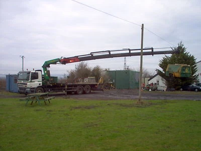 20ft Shipping container hiab hire transport, | Grelly UK