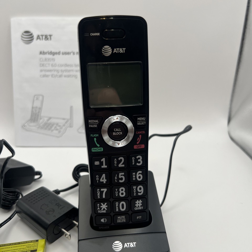 New AT&T CL83519 2 Handset Cordless Telephone with Manual And BATTERIES ...