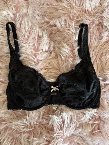 Victoria’s Secret Black Unlined Demi Lace Bra 34DD | eBay