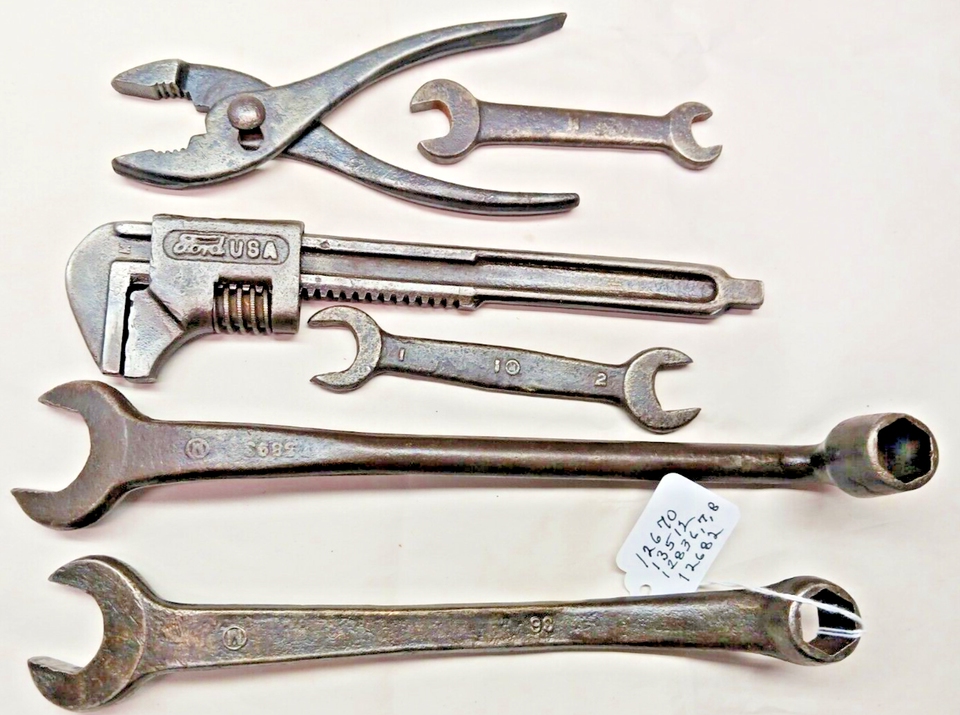 Ford Wrenches Vintage (5) FORD SCRIPT Signed Model T & A Wrenches ...