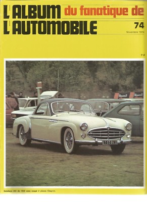 FANA DE L'AUTOMOBILE N°74 MARTINI (2) / SIZAIRE ET NAUDIN (2) / FOD ...