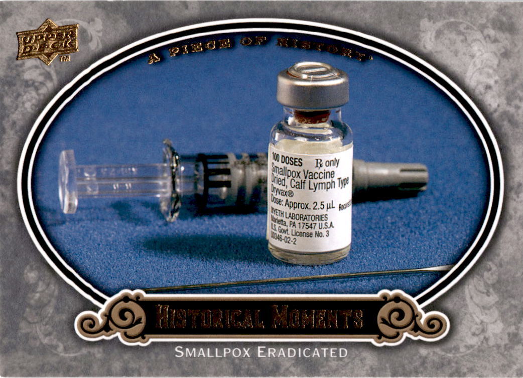2009 Upper Deck A Piece of History #175 Smallpox Eradicated Card | eBay