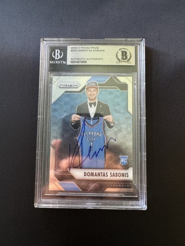 Domantas Sabonis signed autographed prizm rookie card #255 Beckett COA ...