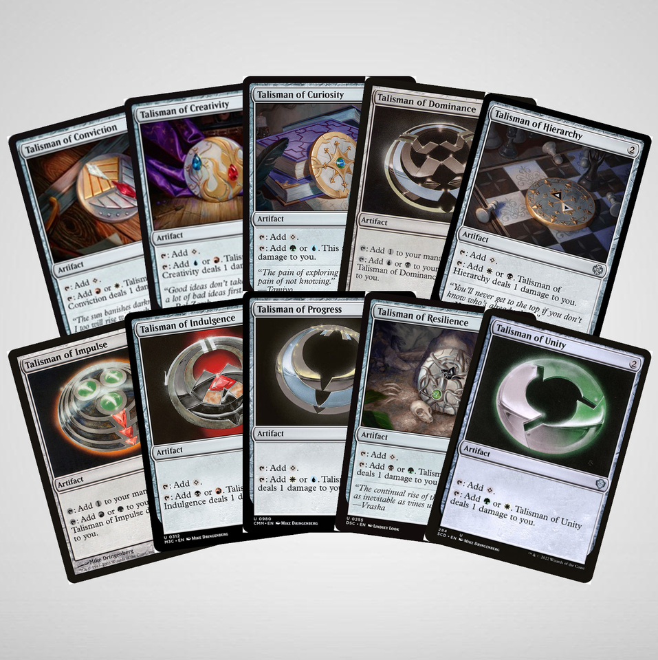 10x FULL SET of Talismans Mana Rocks Nonfoil MTG Magic the Gathering ...