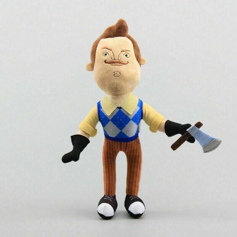 Hello Neighbor Flashlight Butcher Neighbor Plush Figure Toy Stuffed ...