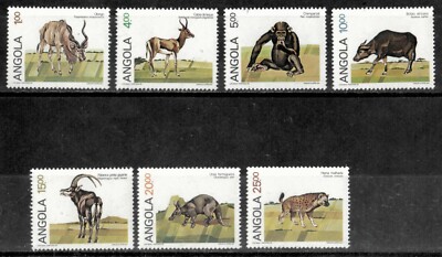 Angola 1984 - Local Animals - Set of 7 Stamps - Scott #689-95 - MNH | eBay