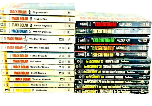 The Executioner Lot of 24 Mack Bolan Don Pendleton Books Executioner ...