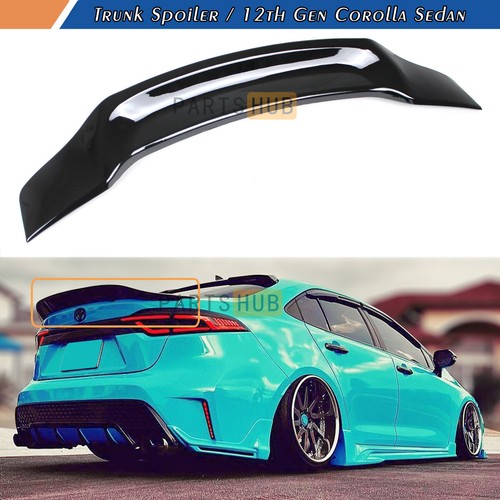 For 2020-2025 Toyota Corolla Sedan Glossy Black R Style Duckbill Trunk ...