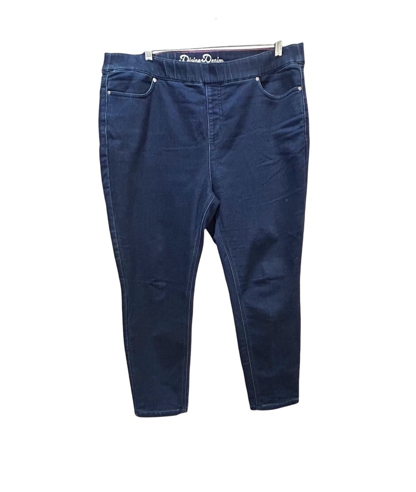 Isaac Mizrahi Live Divine Denim Womens 24WP Jeans Straight-Leg Dark ...