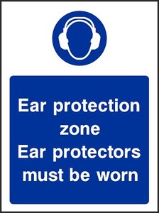 Ear Defenders Protectors Be Worn Sign [V6MPPE0031] Workplace Health ...