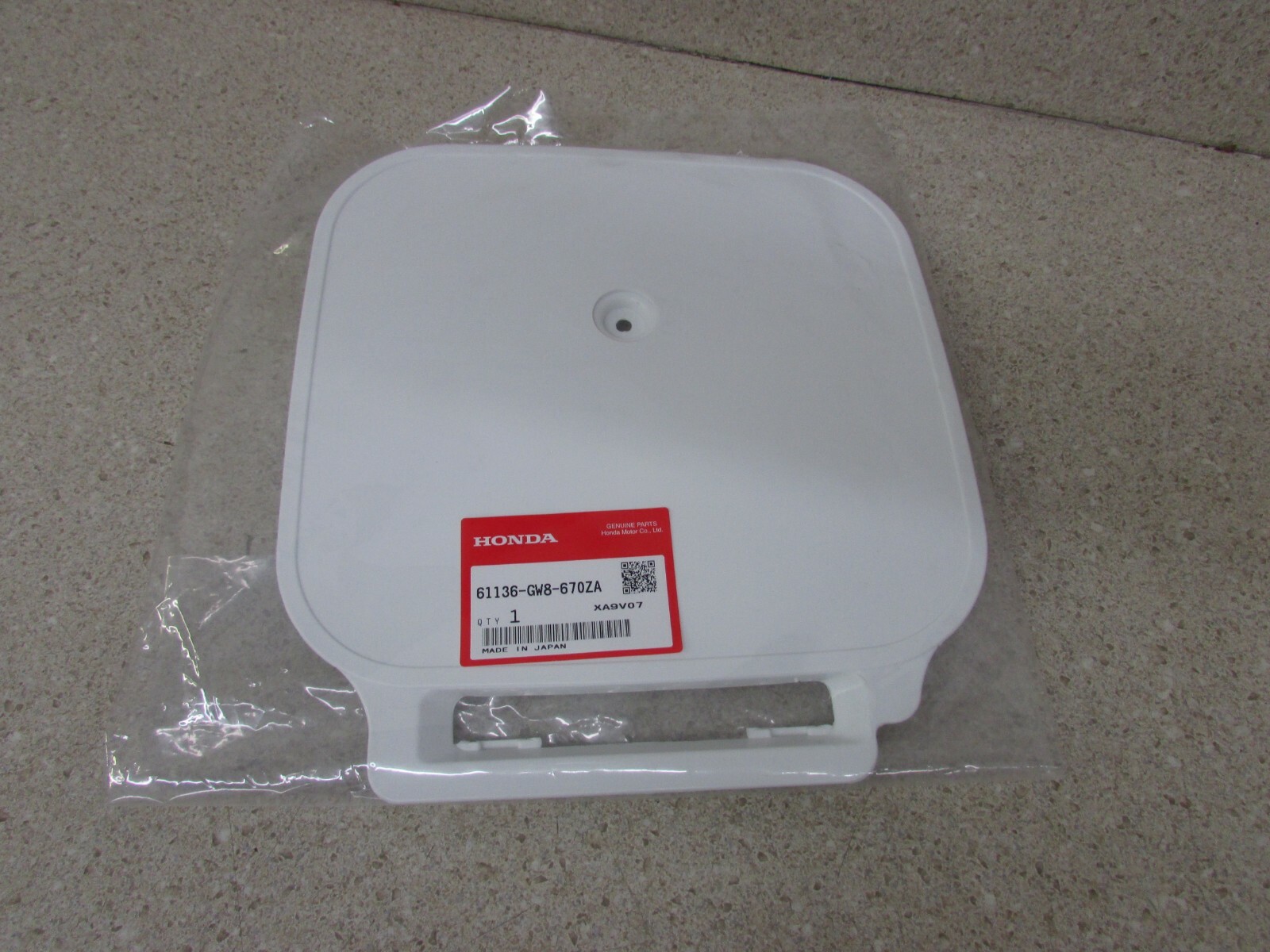 NOS 88-99 HONDA Z50R Z50 Z 50 OEM WHITE FRONT NUMBER PLATE 61136-GW8 ...