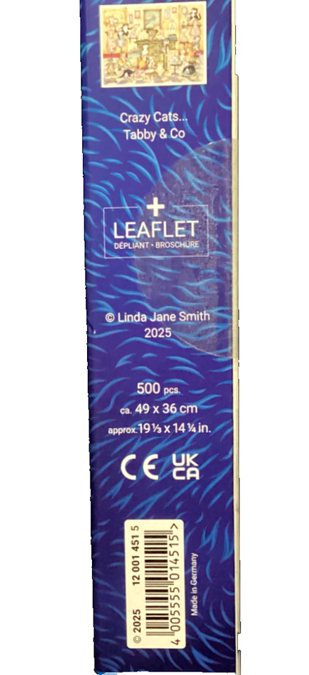 Ravensburger 500pc Crazy Cats Tabby & Co Linda Jane Smith 2025 jigsaw ...