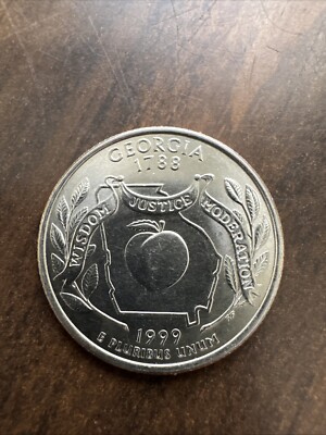 1999 Georgia Quarter - Error - Circulated | eBay