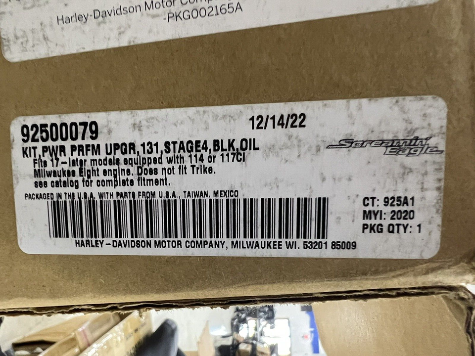 Genuine Harley-Davidson Stage 4 M8 Touring Exhaust Header Pipe 65600177 ...