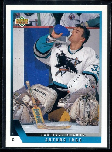 1993 Upper Deck Hockey Arturs Irbe #125 San Jose Sharks | eBay