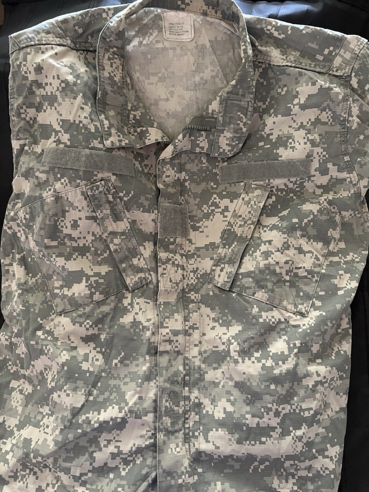 US Army ACU Jacket Large Regular NSN 8415-401-519-8599 NATO 7080/0414 ...