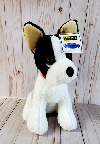 vintage Ideal Toys Direct Dog Plush Stuffed Animal Soft Toy Black/White ...