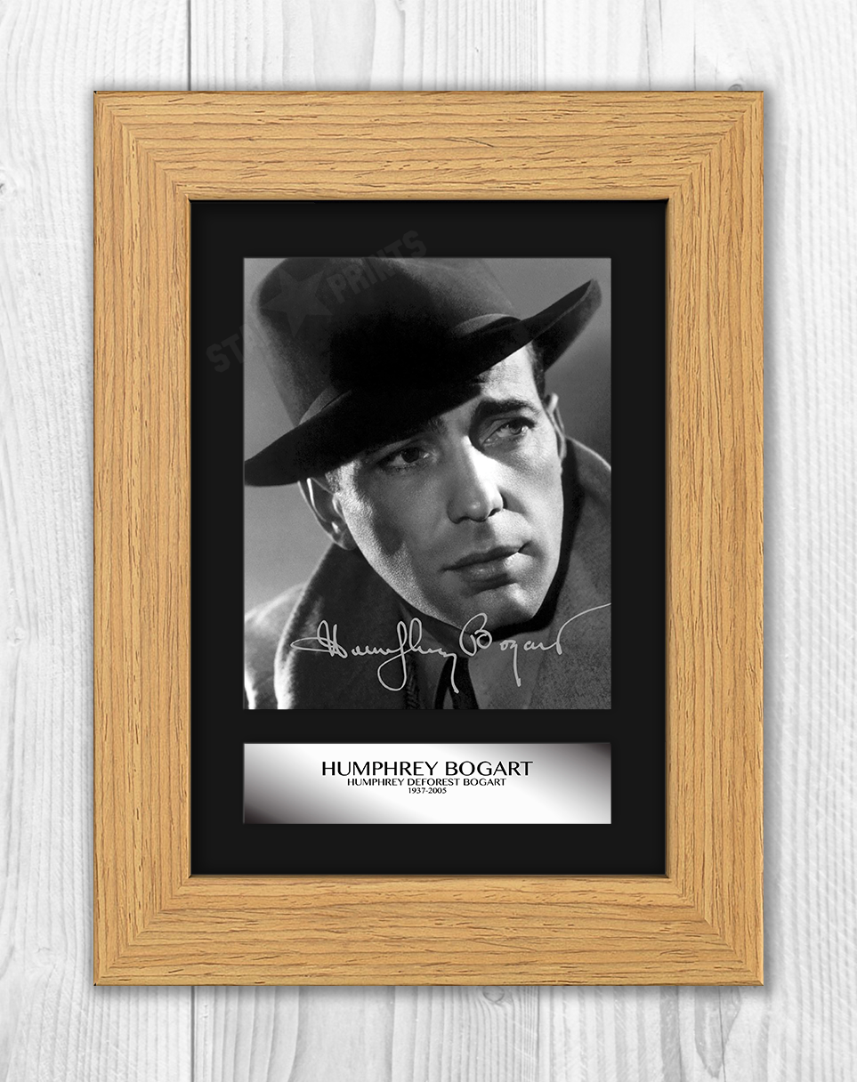 Humphrey Bogart A4 signed mounted photograph picture poster. Choice of ...