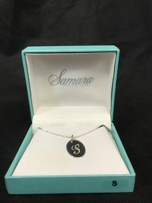 womens sterling silver necklaces 18" letters from A to T | eBay