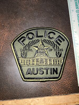 Vintage Obsolete Sheriff Police Department Office Patch Subdued Austin ...