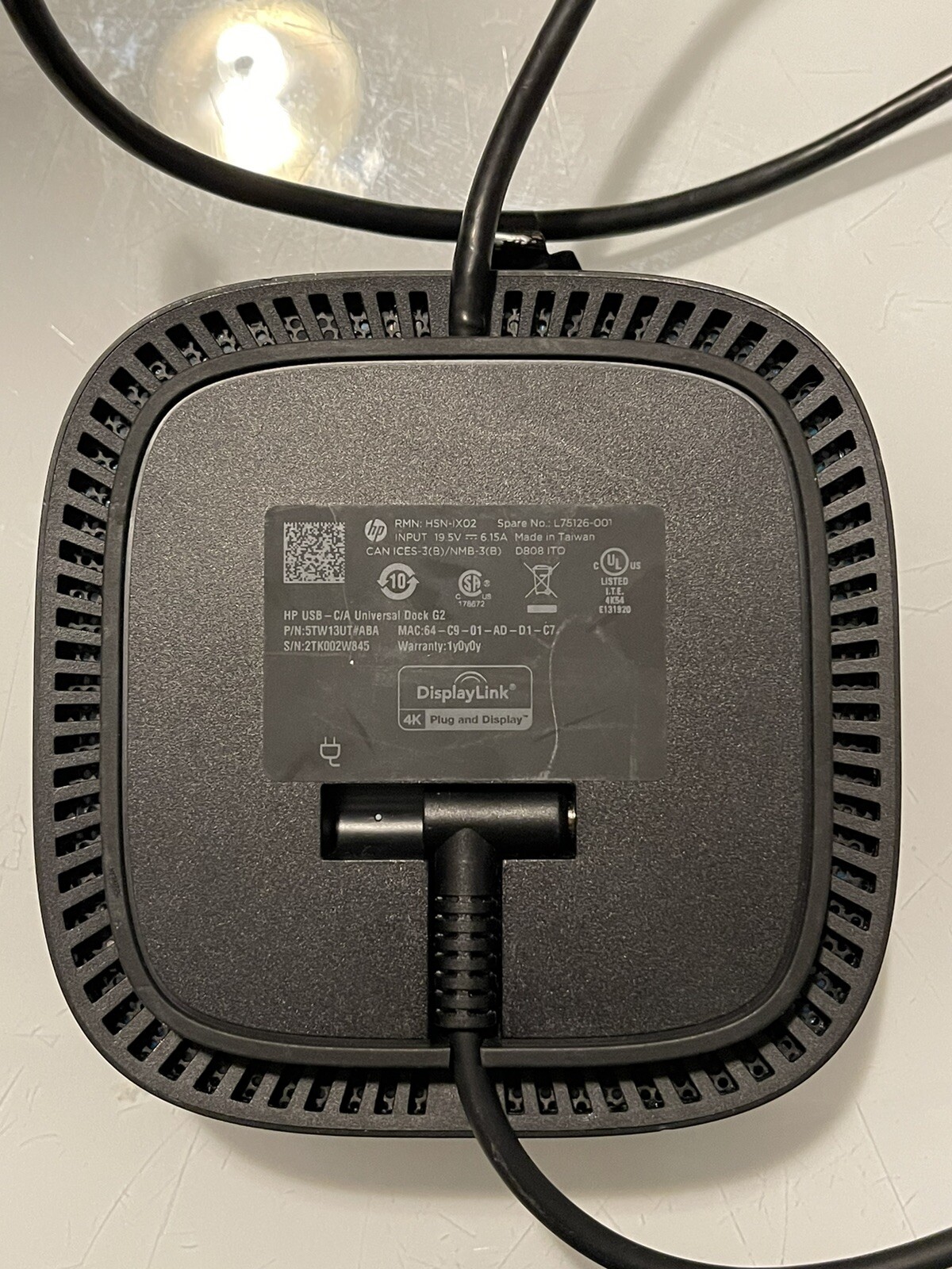 HP USB-C Universal 4K DisplayLink Docking Station G2 Kit (5TW13UT#ABA ...