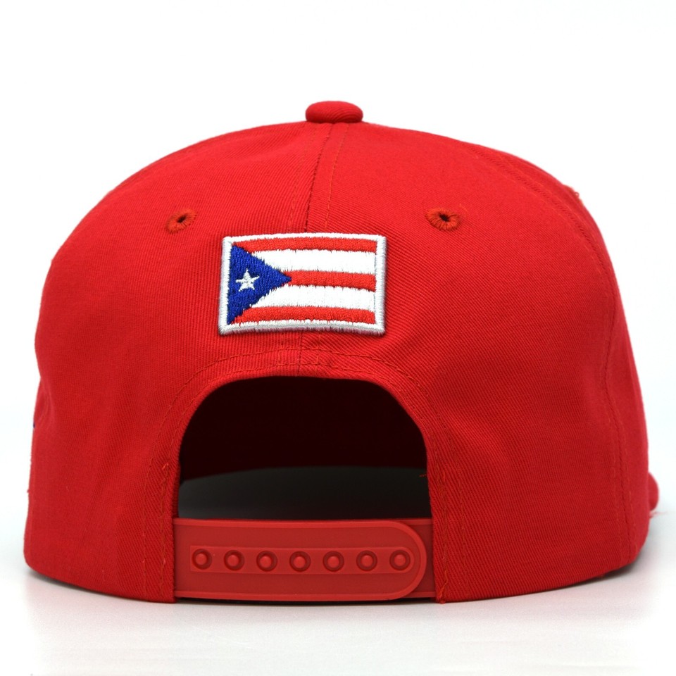 Puerto Rico Cotton Snap Back hat Flag 3D PR Flat Bill PR Baseball Cap ...