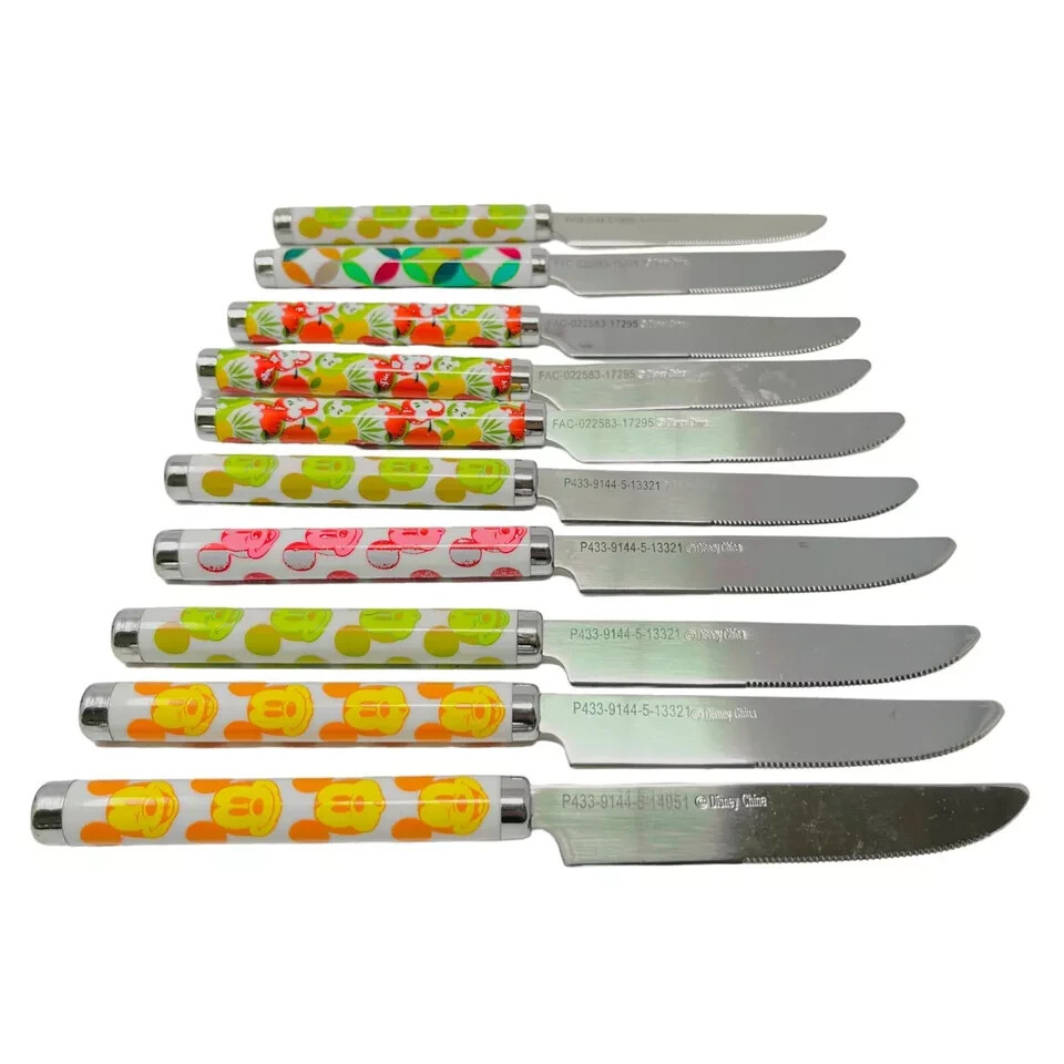 10Pc Multi Colored DISNEY Summer Fun Knives, FAC-022583-17295, P433 ...