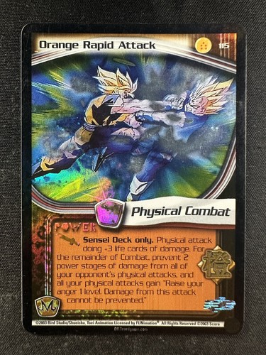 Dragonball Z CCG 115 Orange Rapid Attack Unlimited Babidi Saga Foil ...