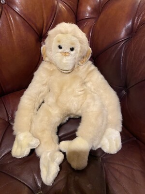 Vintage Merrythought Large Sitting Plush Brown Monkey Pyjama Case Toy ...