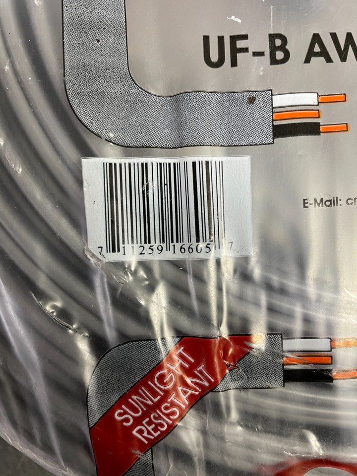 CME 250 ft 12/2 Solid NM-B AWG w/Ground Romex Wire Cable 12-2 UF ...