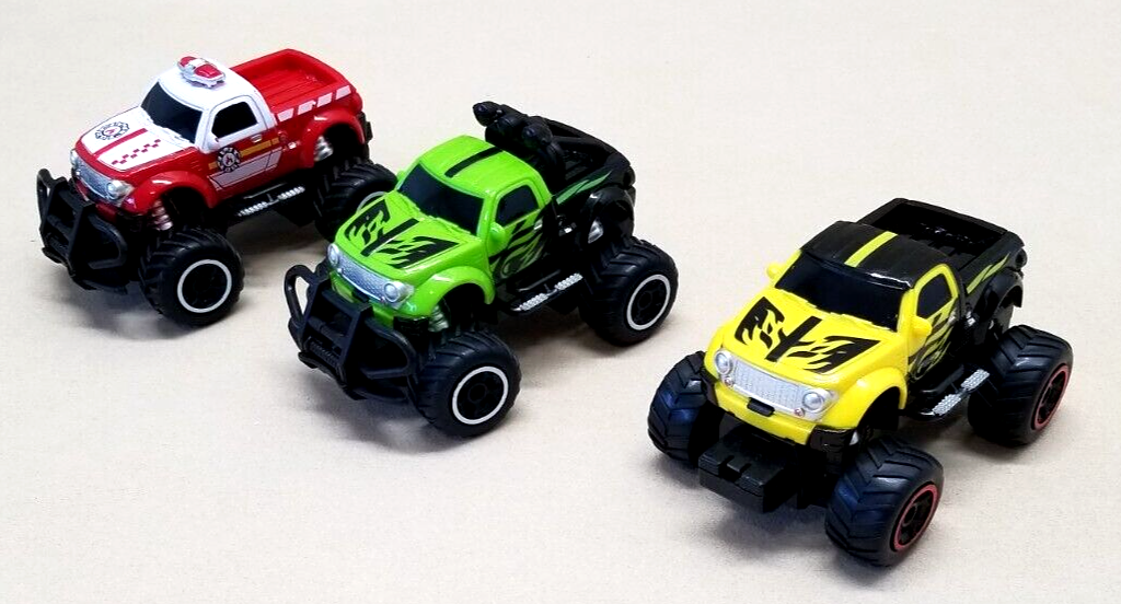 Adventure Force RC Mini Truck Lot 3 Fire Chief, Yellow & Green Truck | eBay