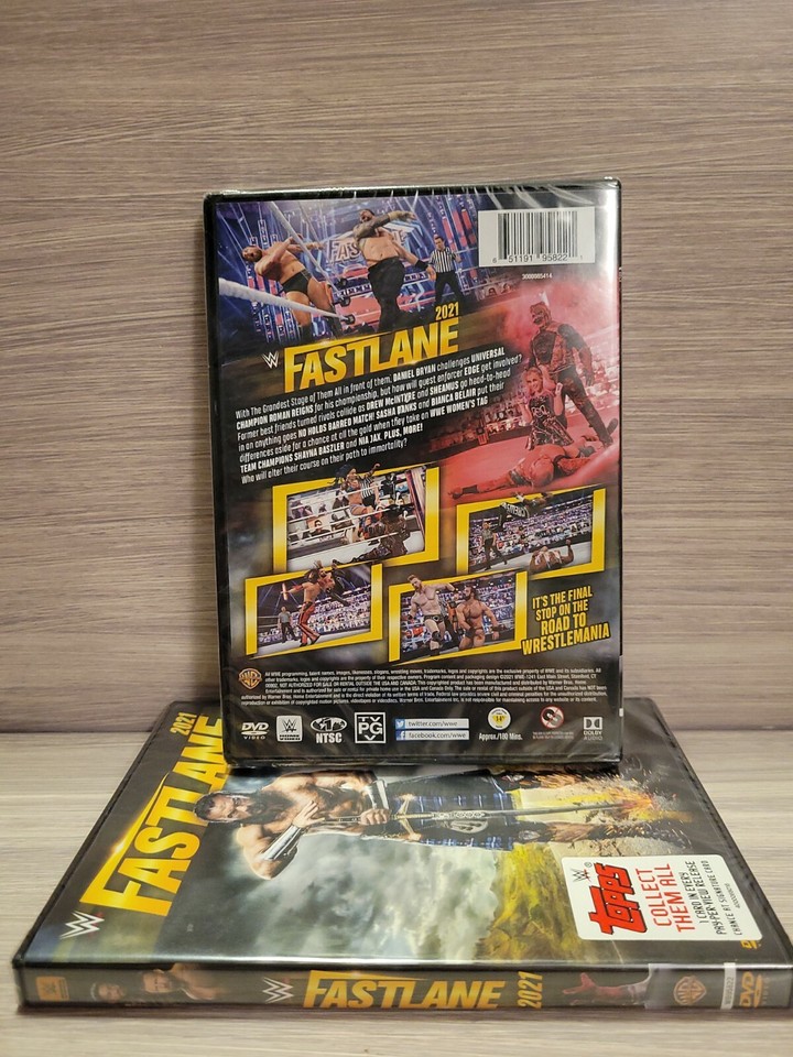 WWE FASTLANE 2021 DVD (Drew McIntyre) - NEW SEALED AUTHENTIC Region 1 ...