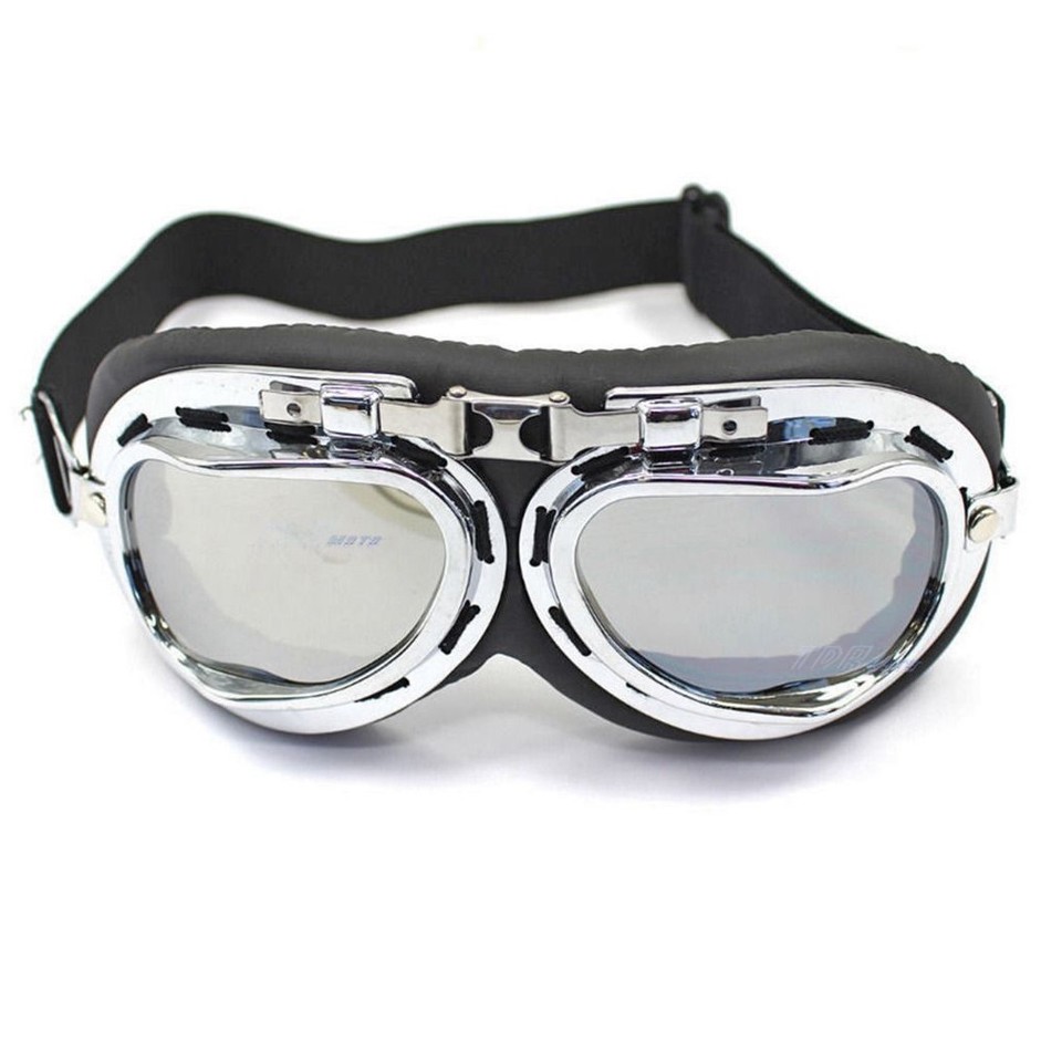 Vintage Scooter Goggles Pilot Sunglasses Retro Eyewear Helmet Glasses ...