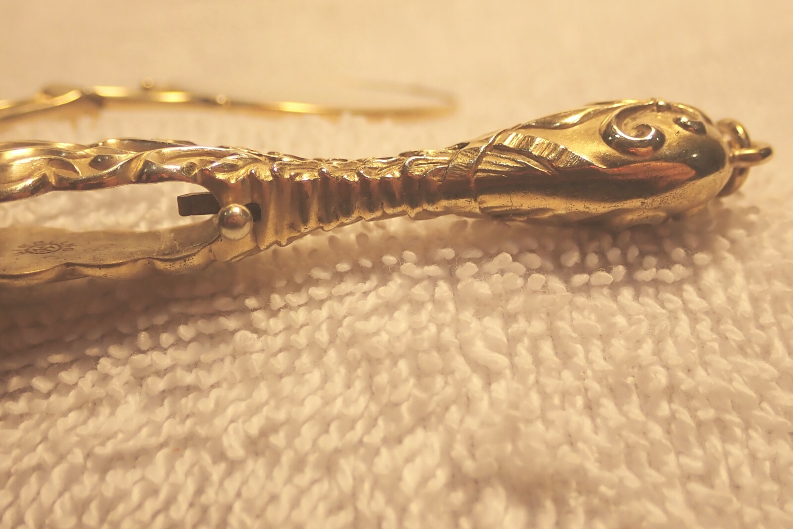 Superbe Art Nouveau Doré Sterling Lorgnette Poinçonné Américain Environ ...