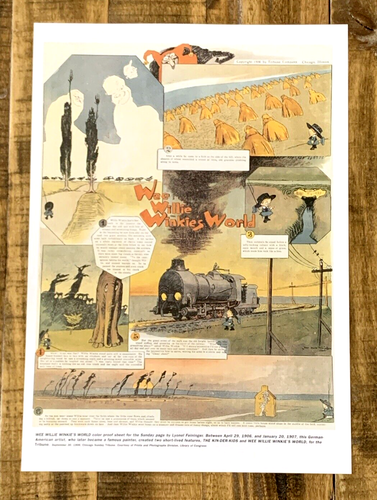 Editorial Cartoon Wee Willie Winkie's World Color Proof Sheet 1906-1907 ...