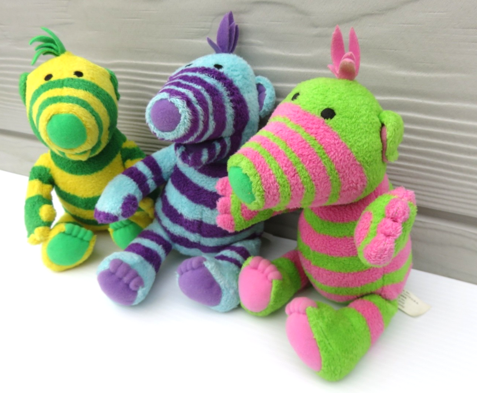 FISHER PRICE FIMBLES 2002 MATTEL BBC FIMBO FLORRIE BABY POM SOFT TOYS 3 ...