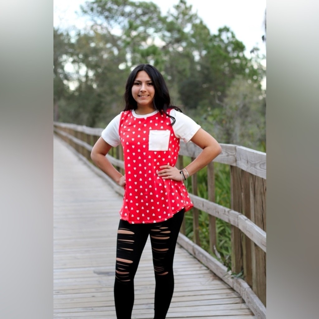 Perfect Peach Women's Heart Casual Top| Sz XL NWOT | eBay