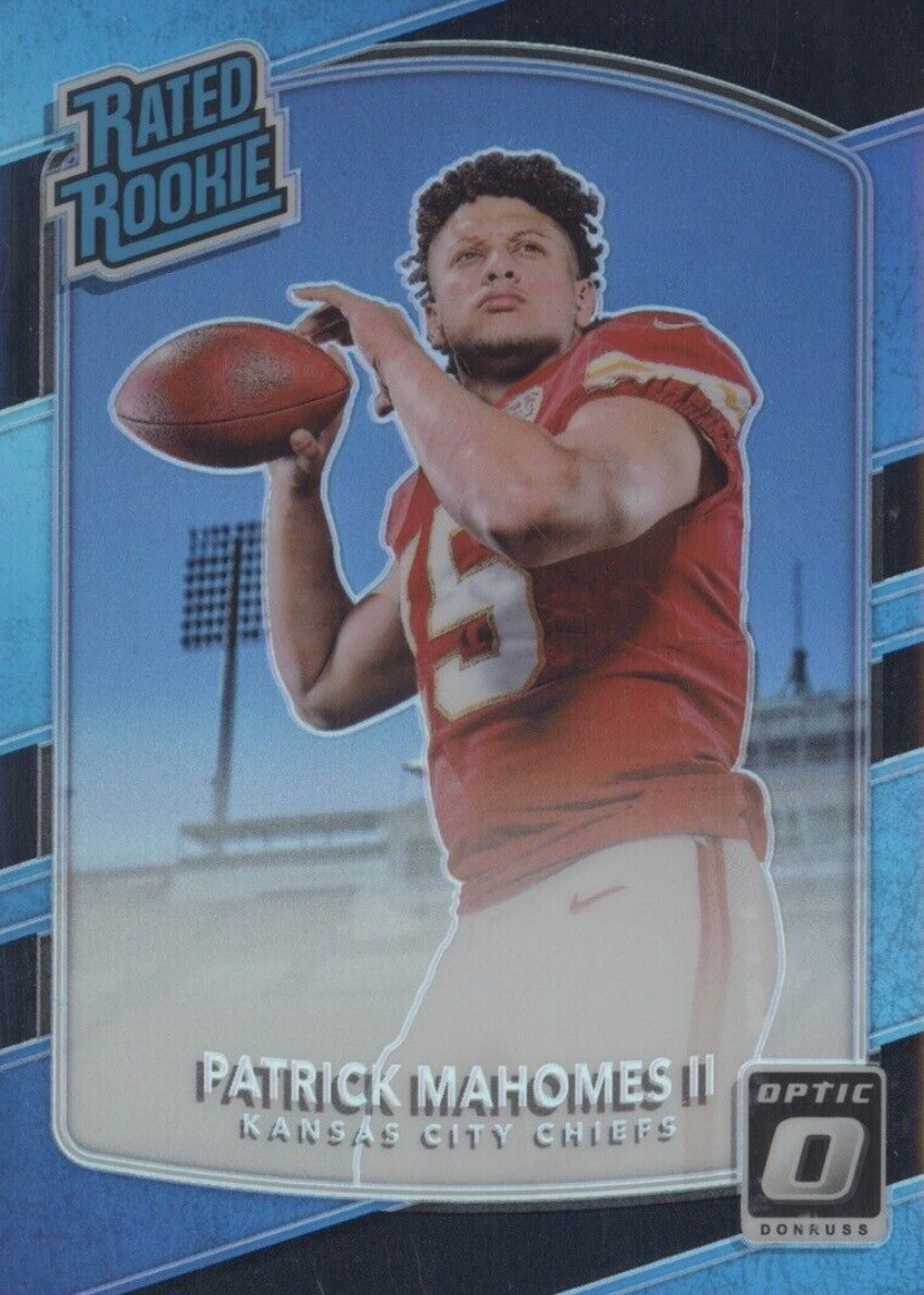 2017 Donruss Optic - Rated Rookie Black Prizm #177 Patrick Mahomes II ...