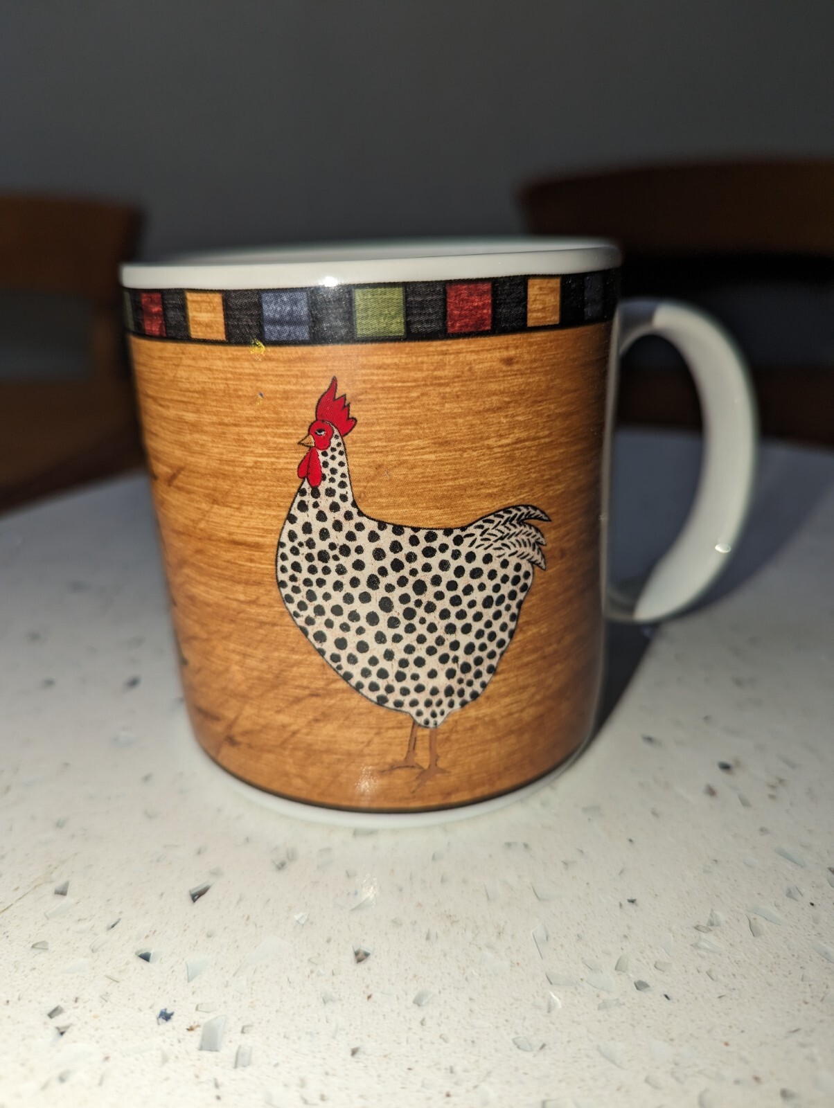 Warren Kimble Country Quartet Brandon House Chicken Rooster Mug Cup Tan ...