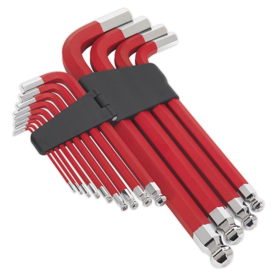 Sealey Jumbo Tête Ronde Clé Hexagonale Set 13pc Anti-dérapant ...