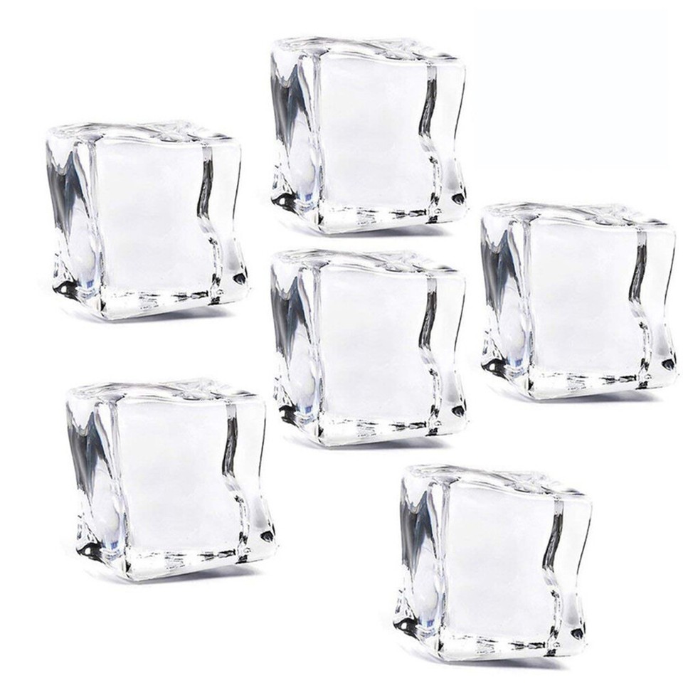 reusable plastic ice cubes ice cube bags 50-Piece Faux Luster | eBay