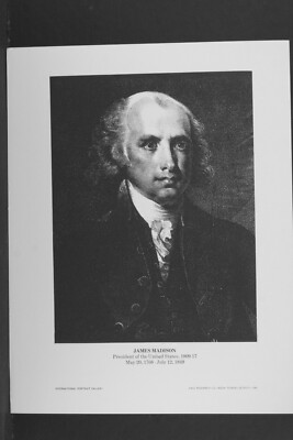 James Madison - Print by International Portrait Gallery - Vintage ...