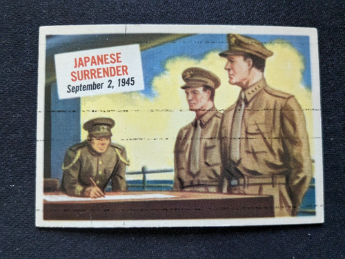 1954 Topps Scoops Card # 58 Japanese Surrender (VG/EX) | eBay