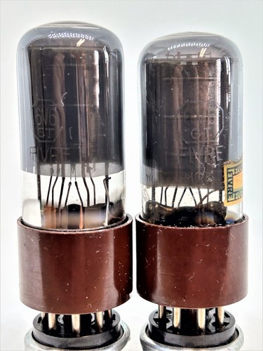 6v6 5s2d 6v6gt cv508 tube Fivre Italy power tubes pair valve 1950's ...
