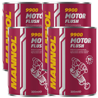 4 x MANNOL Motor Flush Car Engine Oil System Cleaner Flush Petrol ...